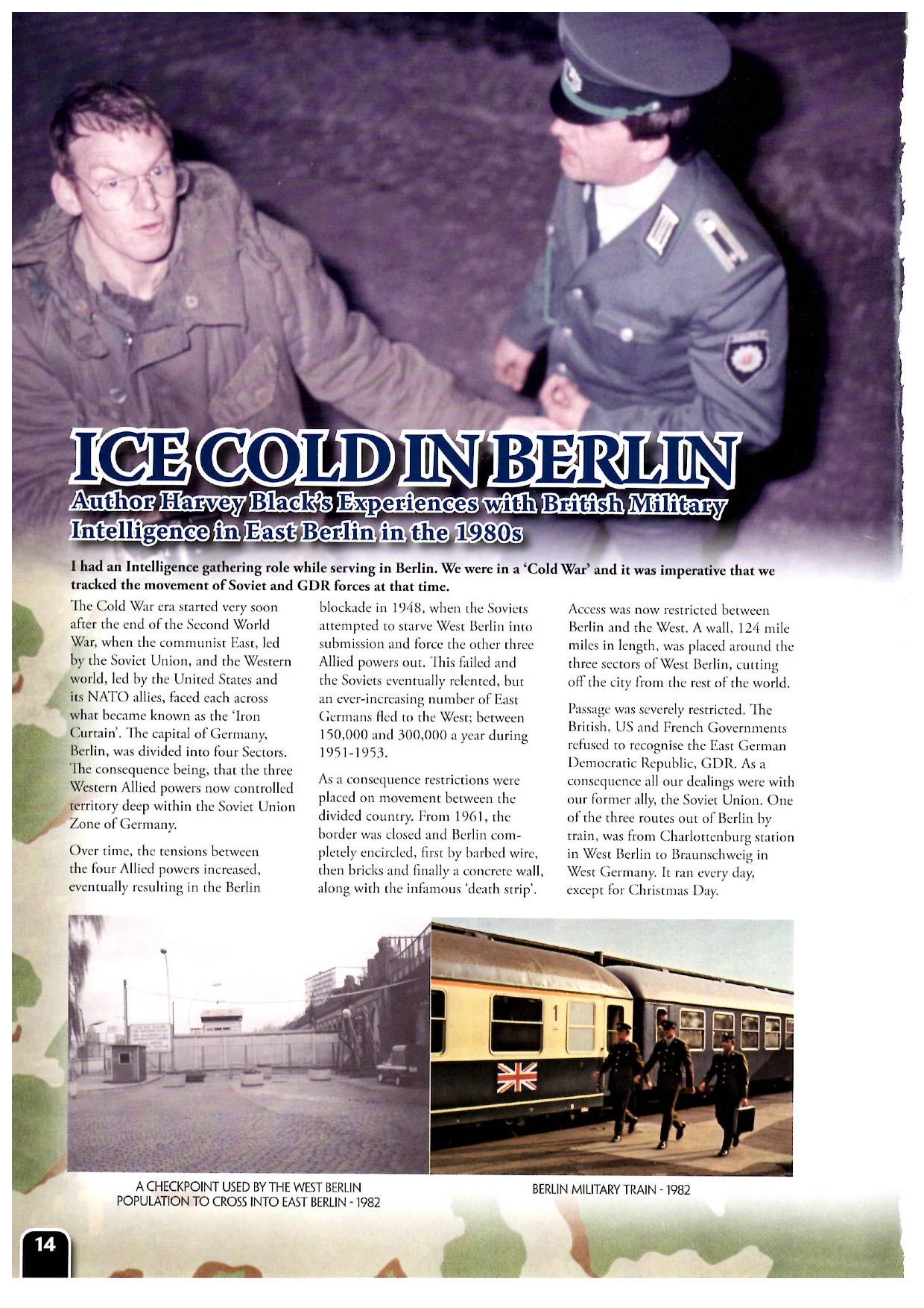 Cold War Berlin – February edition of Wargames Illustrated ...